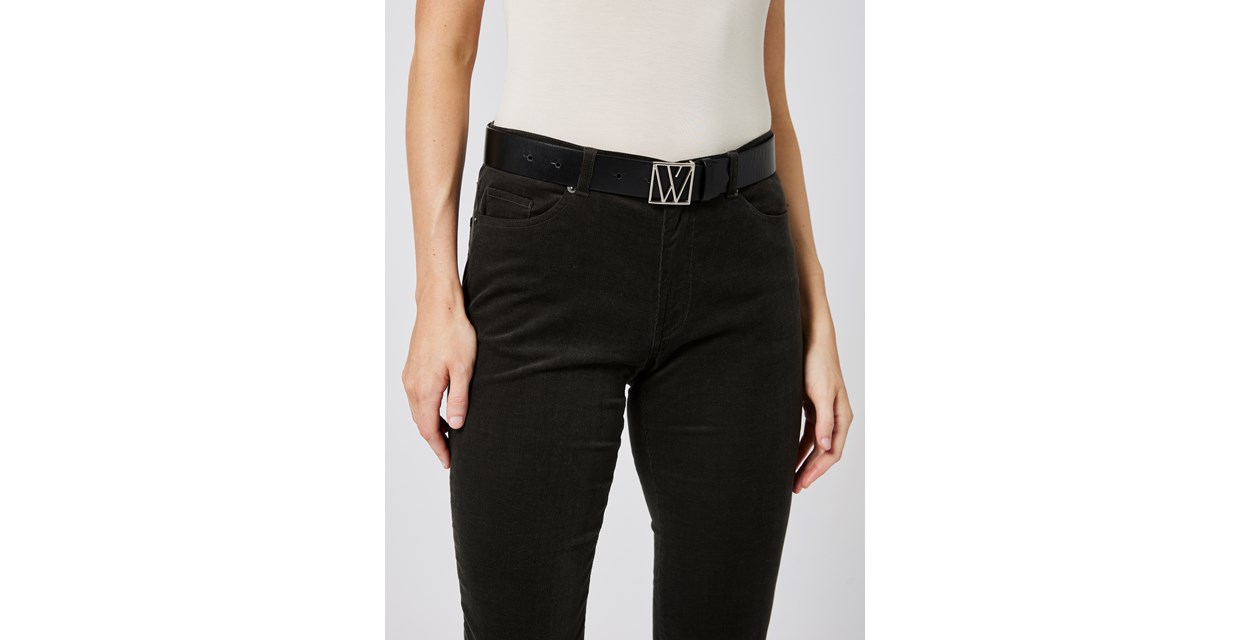 Logori Wide Belt Black | VIC