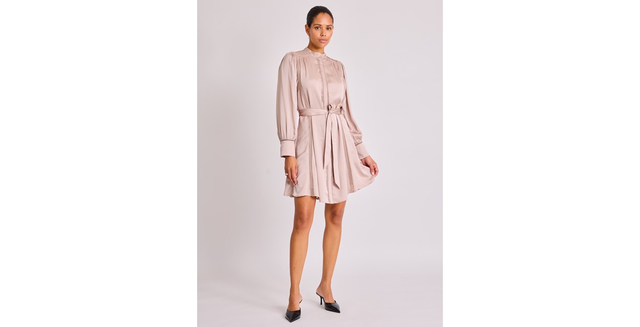 Rocca Dress Wood Ash | VIC