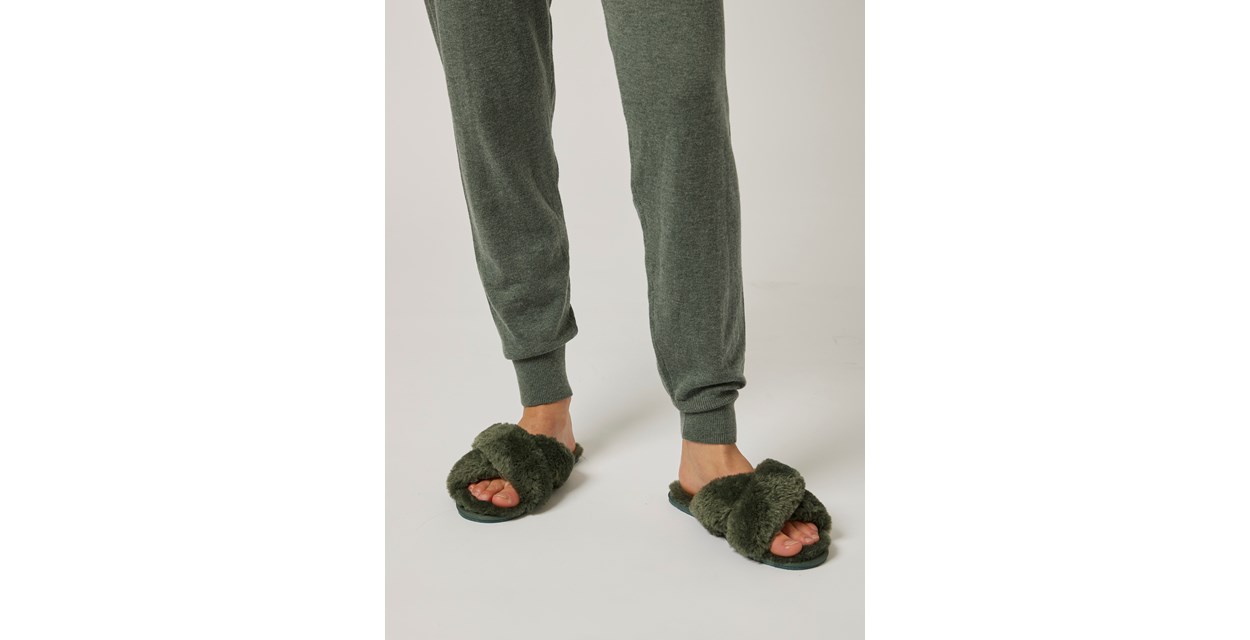 Furry slipper Sea Spray | VIC