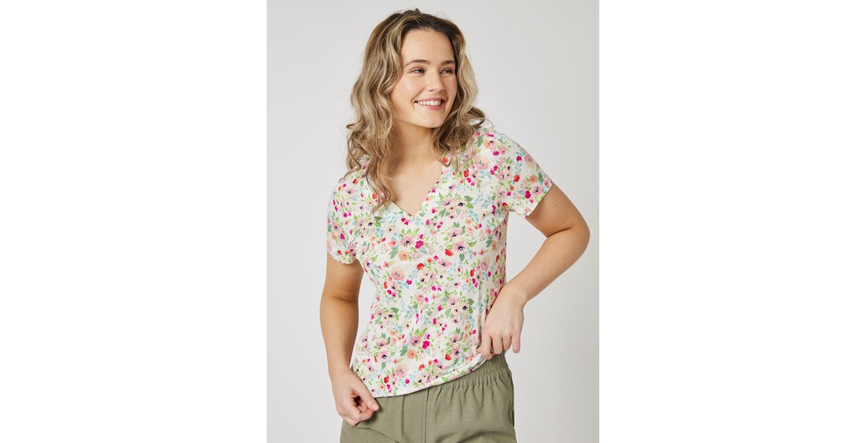 Linnea t-skjorte Peony | VIC