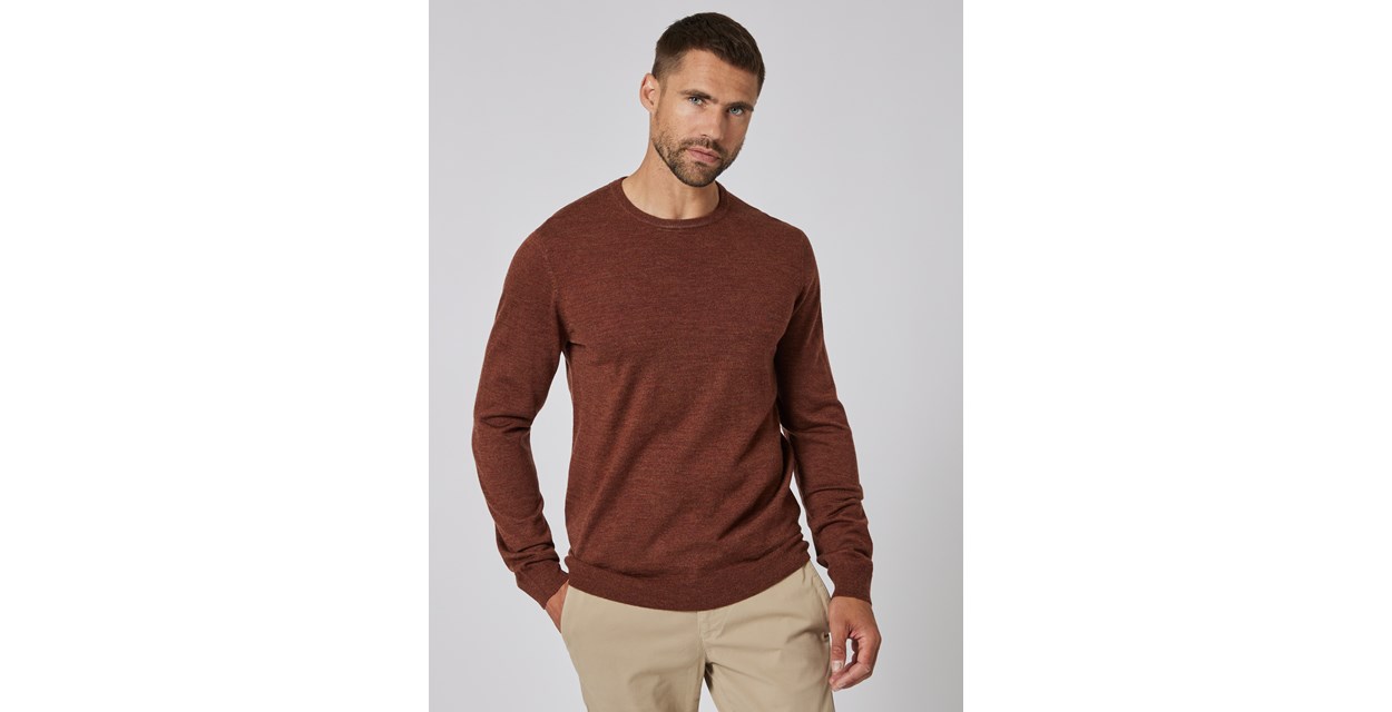 Ledger merino genser Brunette | VIC