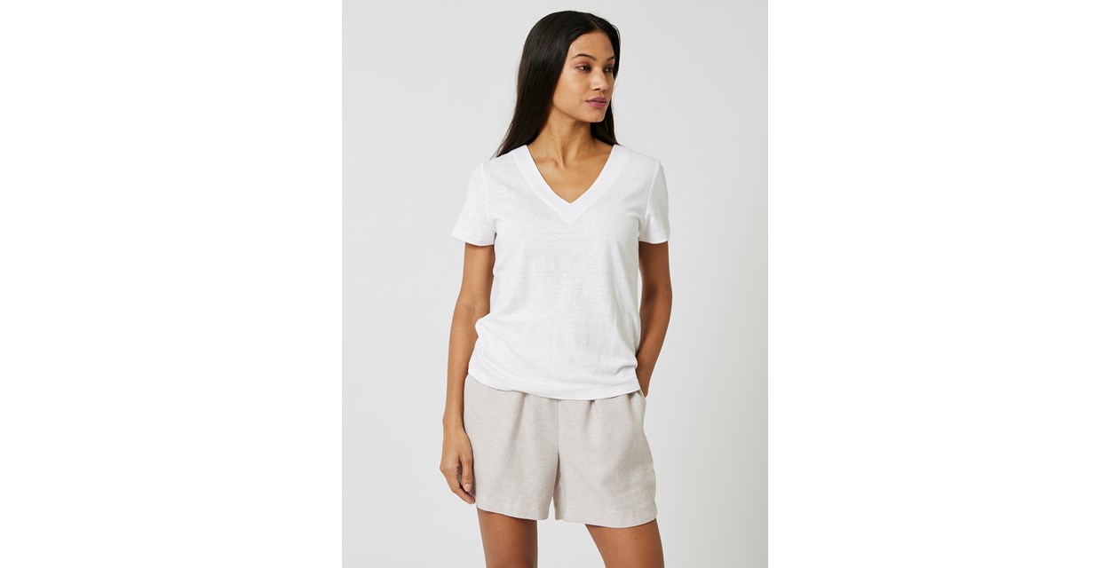 Linnea t-skjorte Bright White | VIC