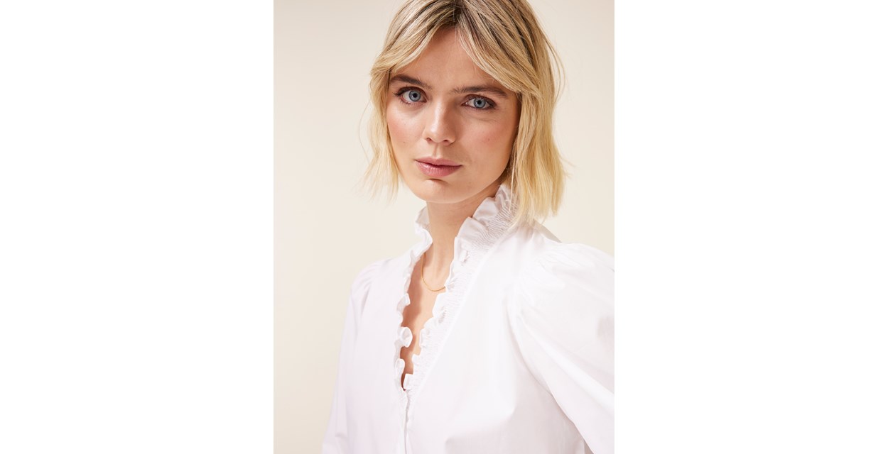 Belinda bluse Bright White | VIC