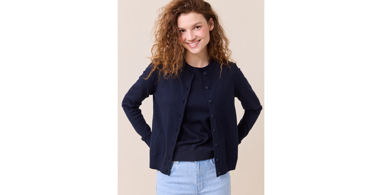 Agnes cardigan Sky Captain | VIC