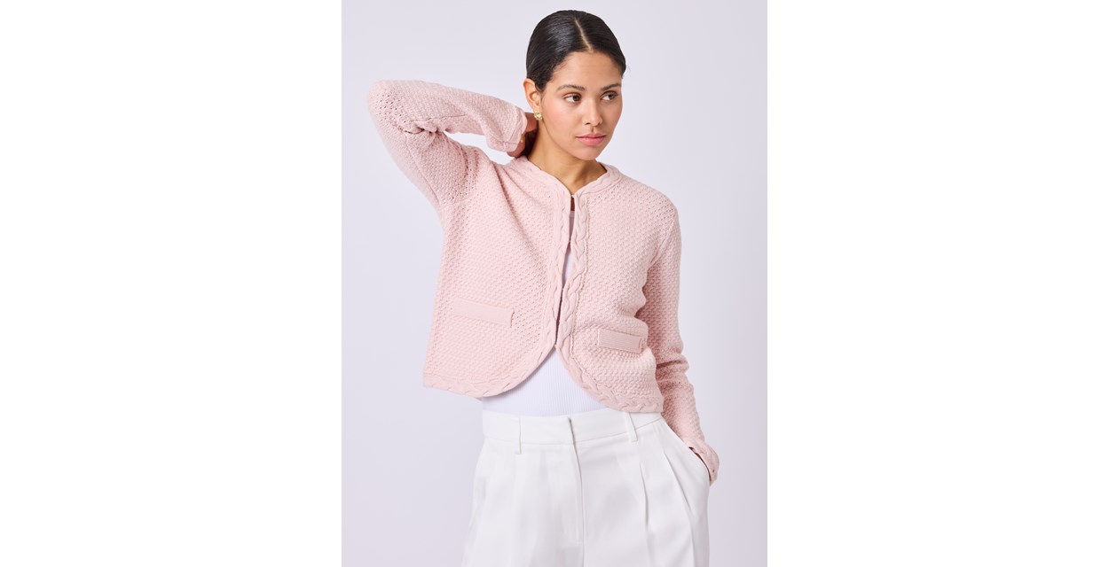 Adele cardigan Mauve Chalk | VIC